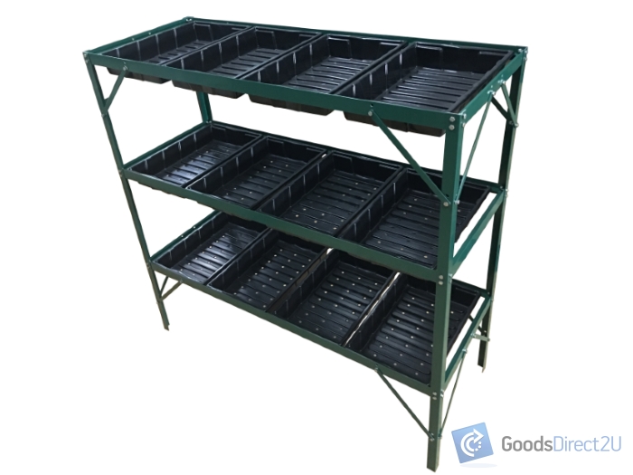 Greenhouse - Seed Tray Stand - 3 Tier - 100(L) x 39(W) x 98.5(H)cm ...